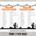 Villain Match Game Printable, Halloween Game Printable, Digital ...
