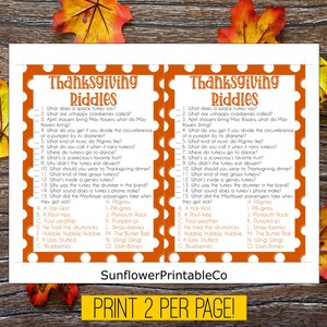 Thanksgiving Riddles, Thanksgiving Game, Kids Game, Thanksgiving ...