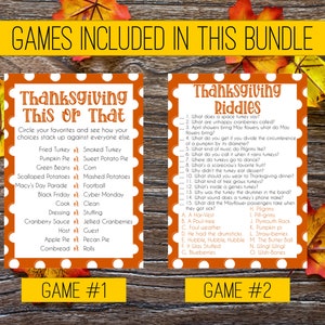 Adult Thanksgiving Game Bundle, Thanksgiving Game, Thanksgiving ...