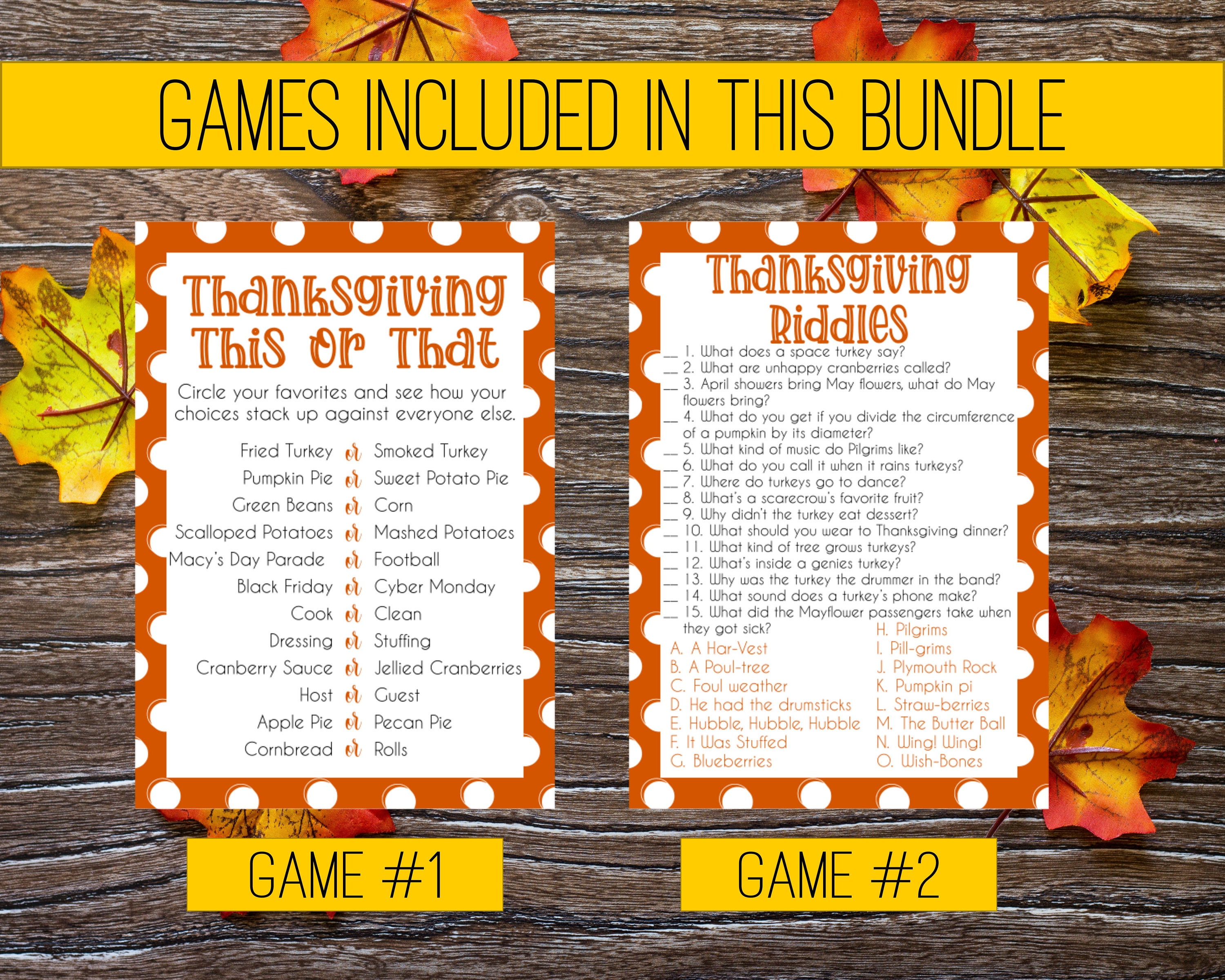 Adult Thanksgiving Game Bundle, Thanksgiving Game, Thanksgiving ...