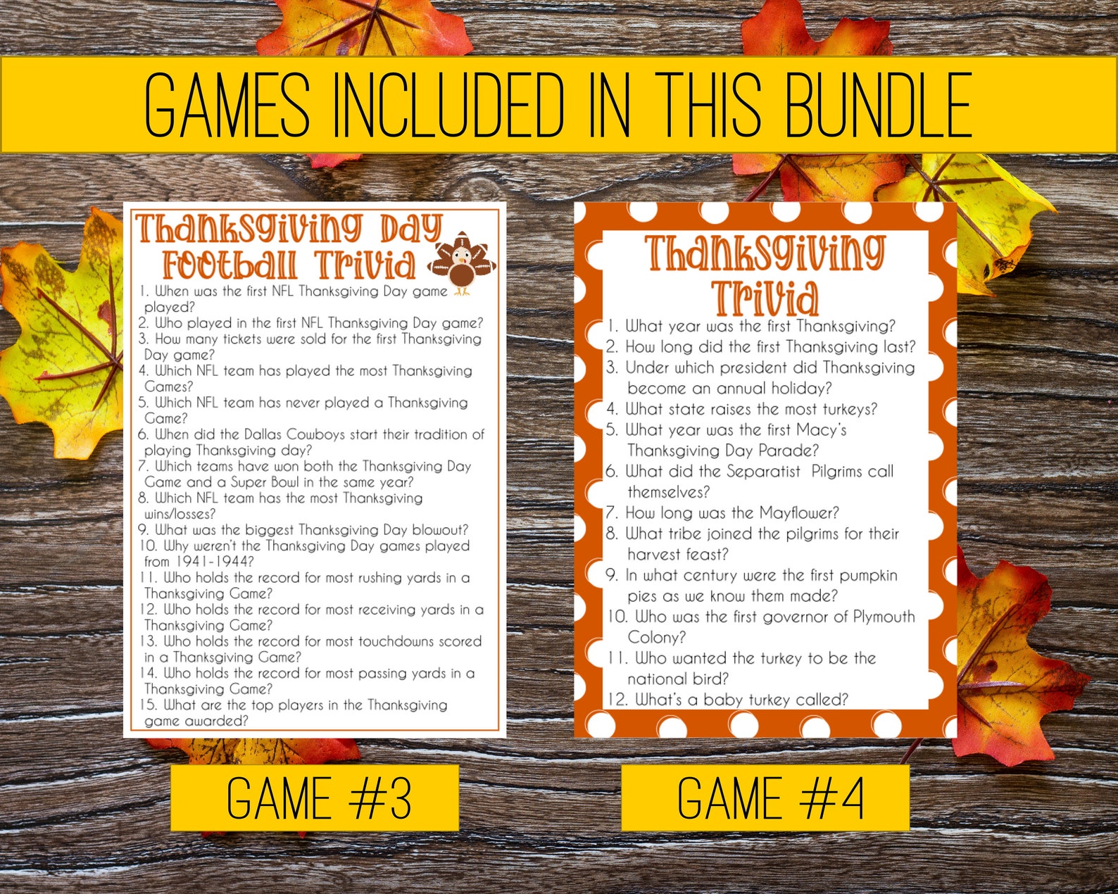 Adult Thanksgiving Game Bundle, Thanksgiving Game, Thanksgiving ...