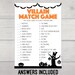 Villain Match Game Printable, Halloween Game Printable, Digital ...