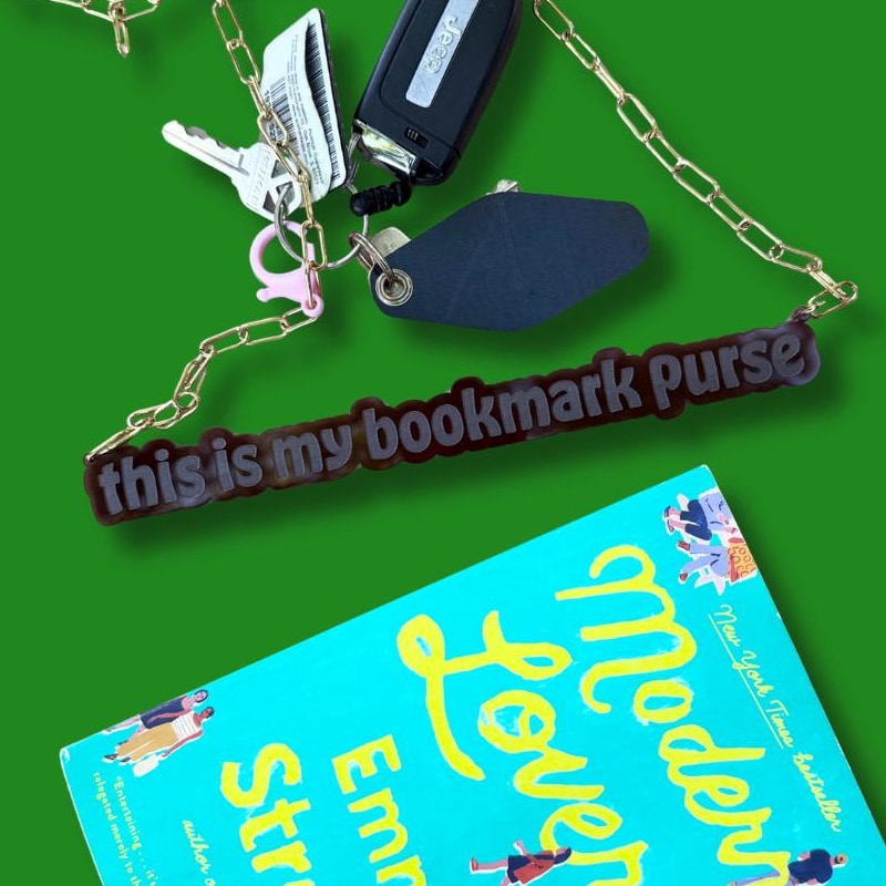 Acrylic Bookmark Purse - Etsy