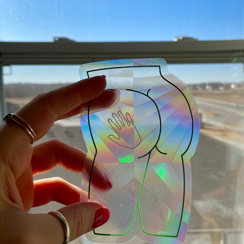 Suncatcher Sticker Rainbow Maker Female Body Art - Etsy