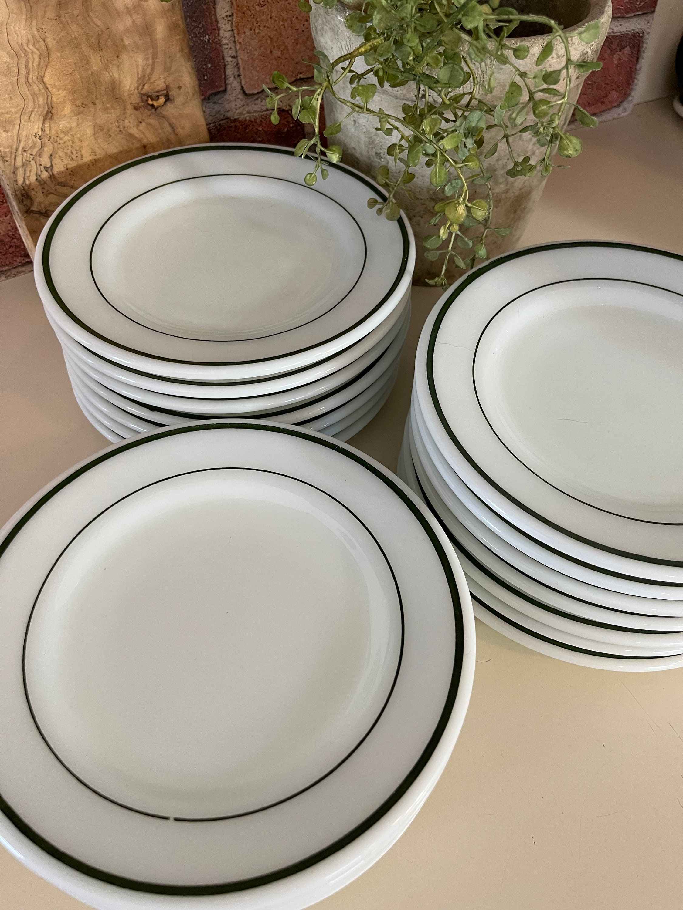 Vintage Milk Glass Restaurant-ware Corning Dessert Plates/vintage ...
