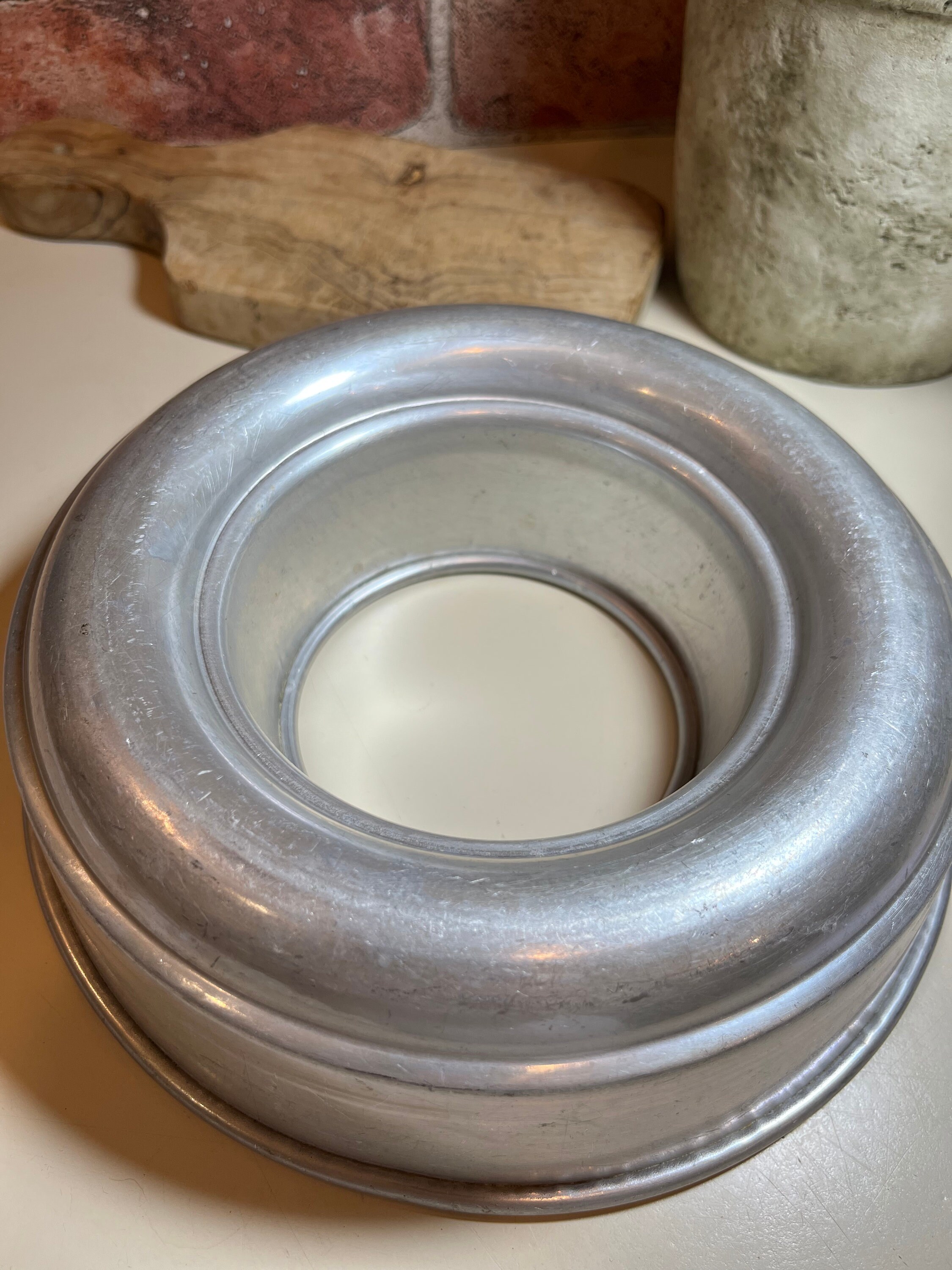 Aluminum Round Jello Mold Cake Pan/vintage Bundt Like Cake Pan/ Vintage ...