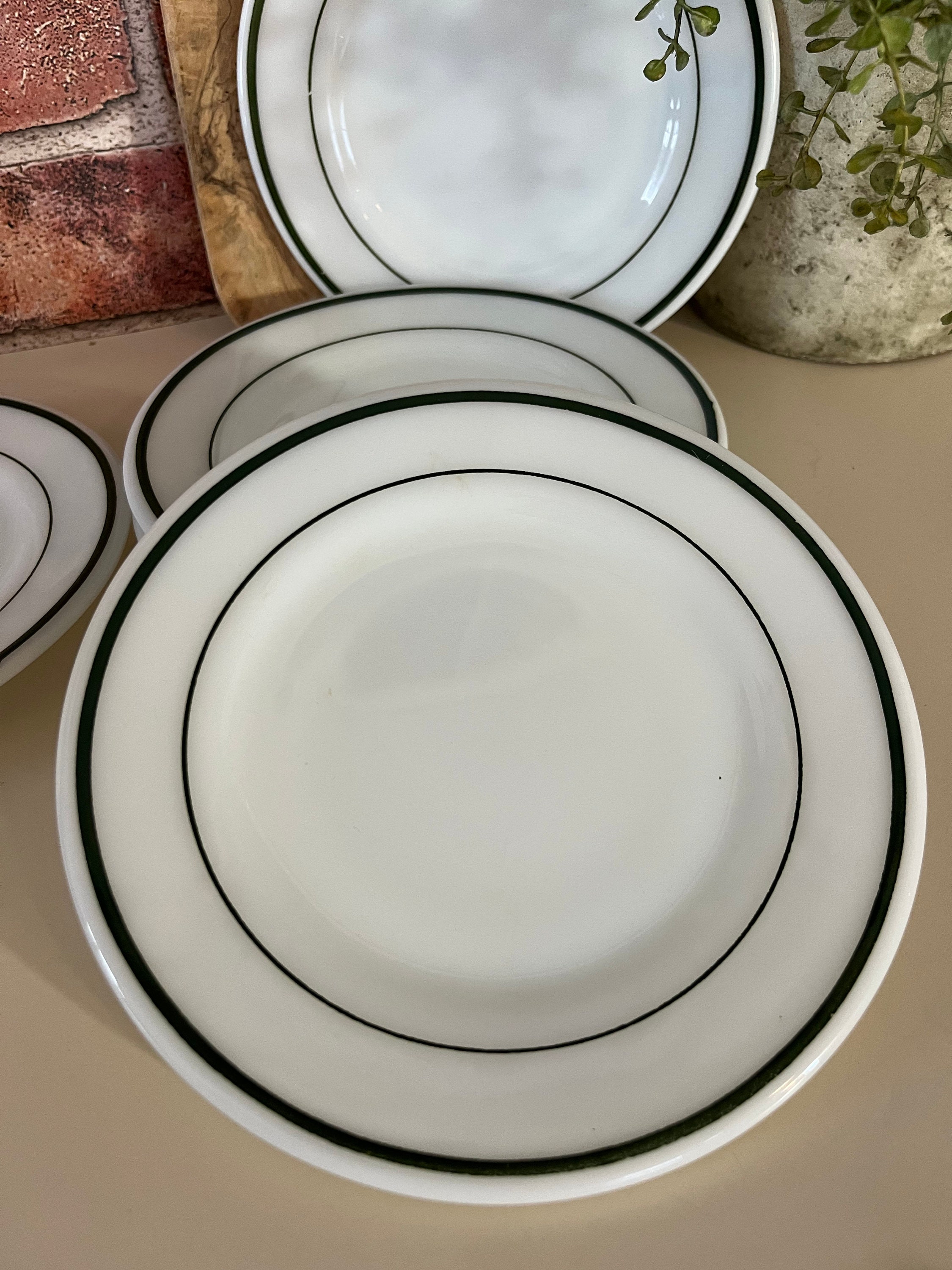 Vintage Milk Glass Restaurant-ware Corning Dessert Plates/vintage ...