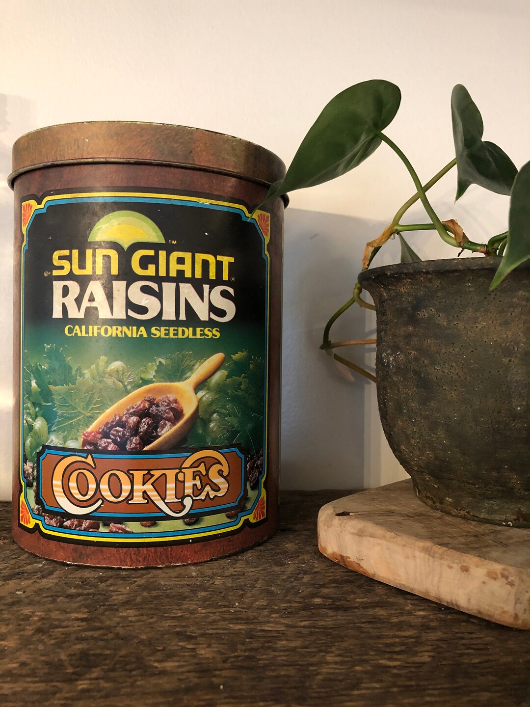Sun Giant Raisin Cookie Tin - Etsy