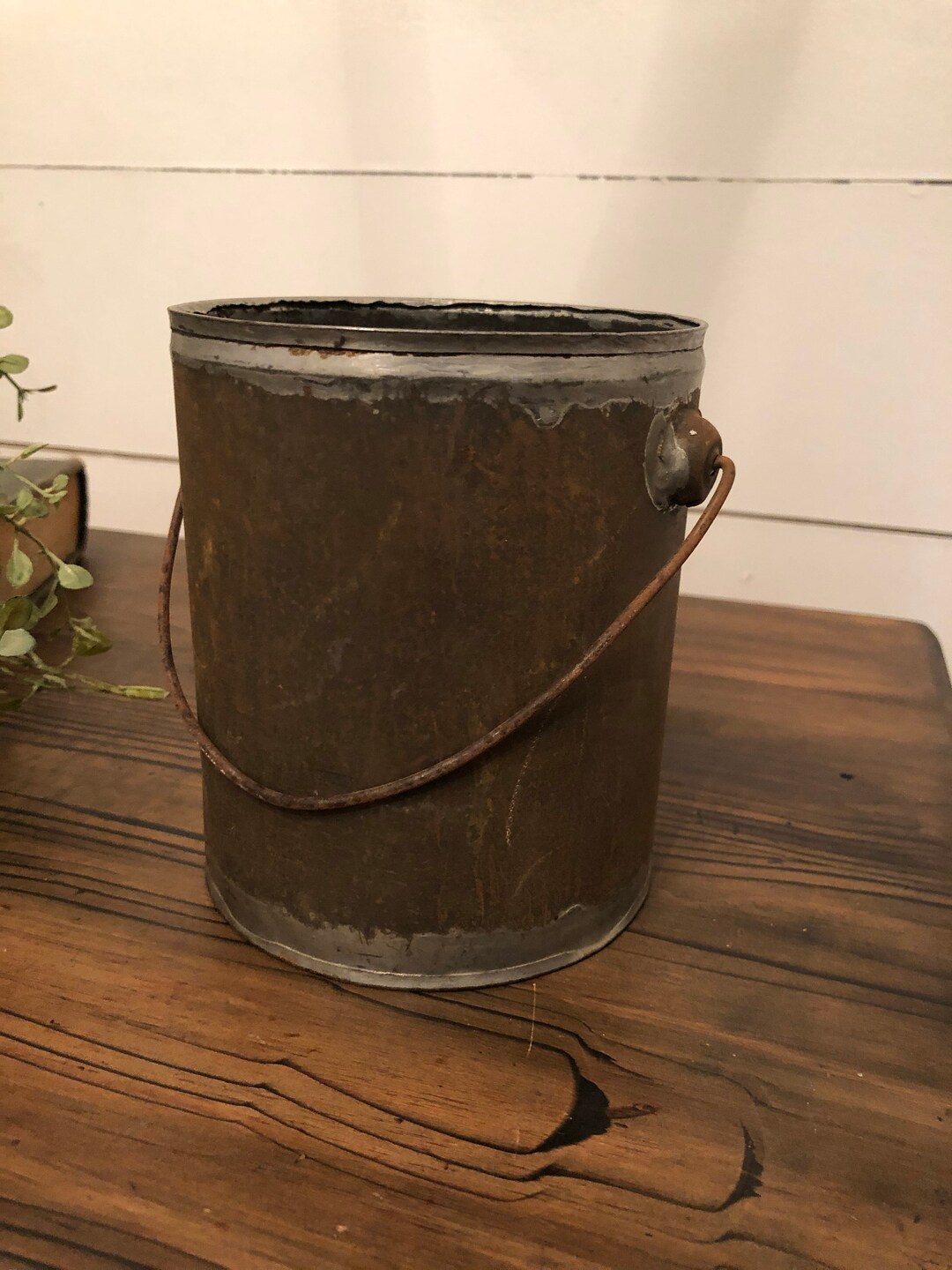 Antique Metal Pail/wm Vogel & Brothers, Brooklyn NY/ Antique Tin ...