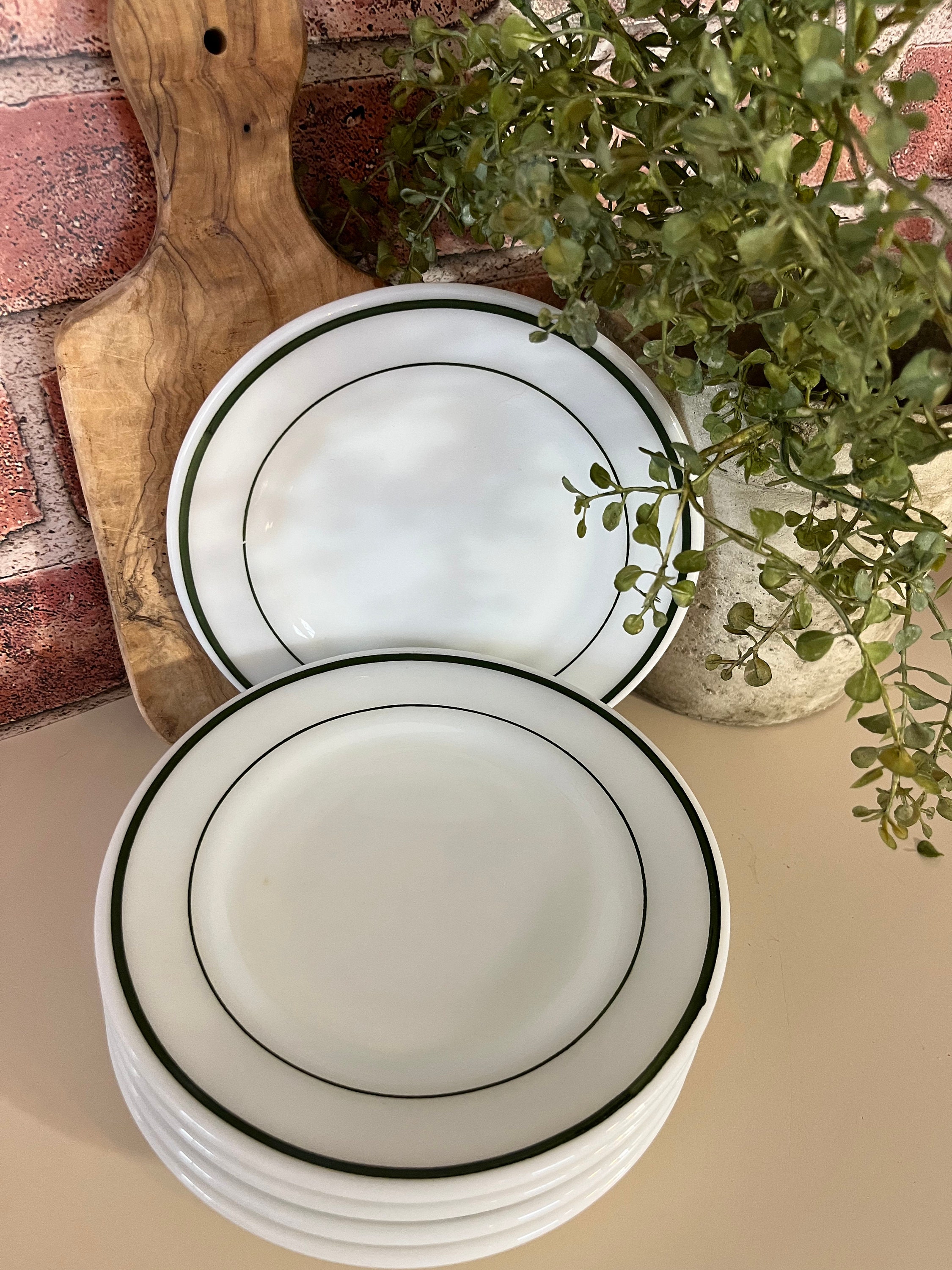 Vintage Milk Glass Restaurant-ware Corning Dessert Plates/vintage ...
