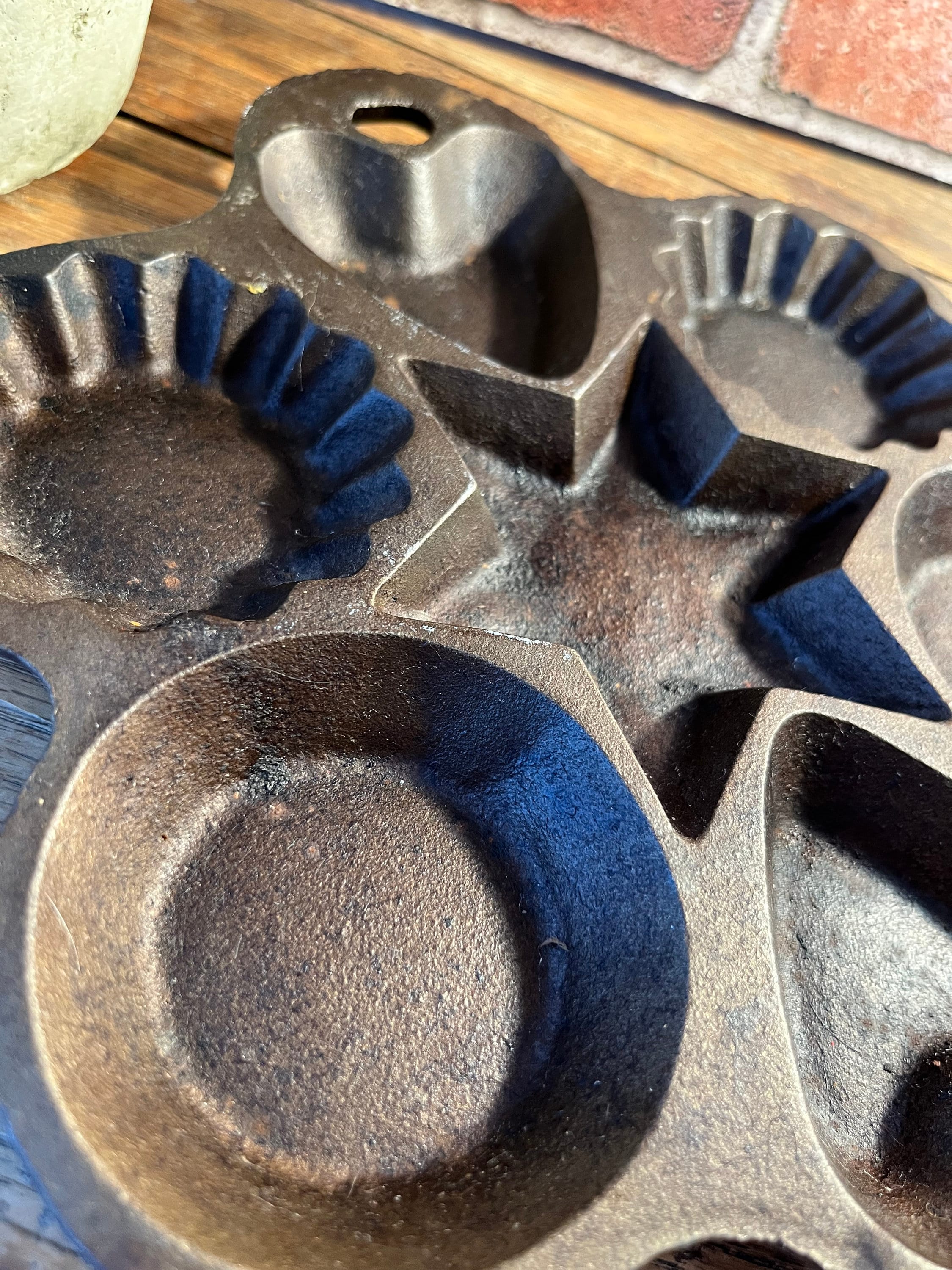 Vintage John Wright Cast Iron Tart Pan/mold/fluted Mold/cast Iron /tart ...