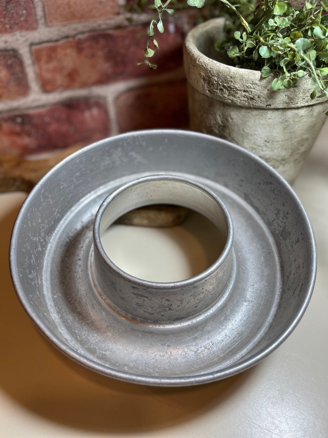 Aluminum Round Jello Mold Cake Pan/vintage Bundt Like Cake Pan/ Vintage ...