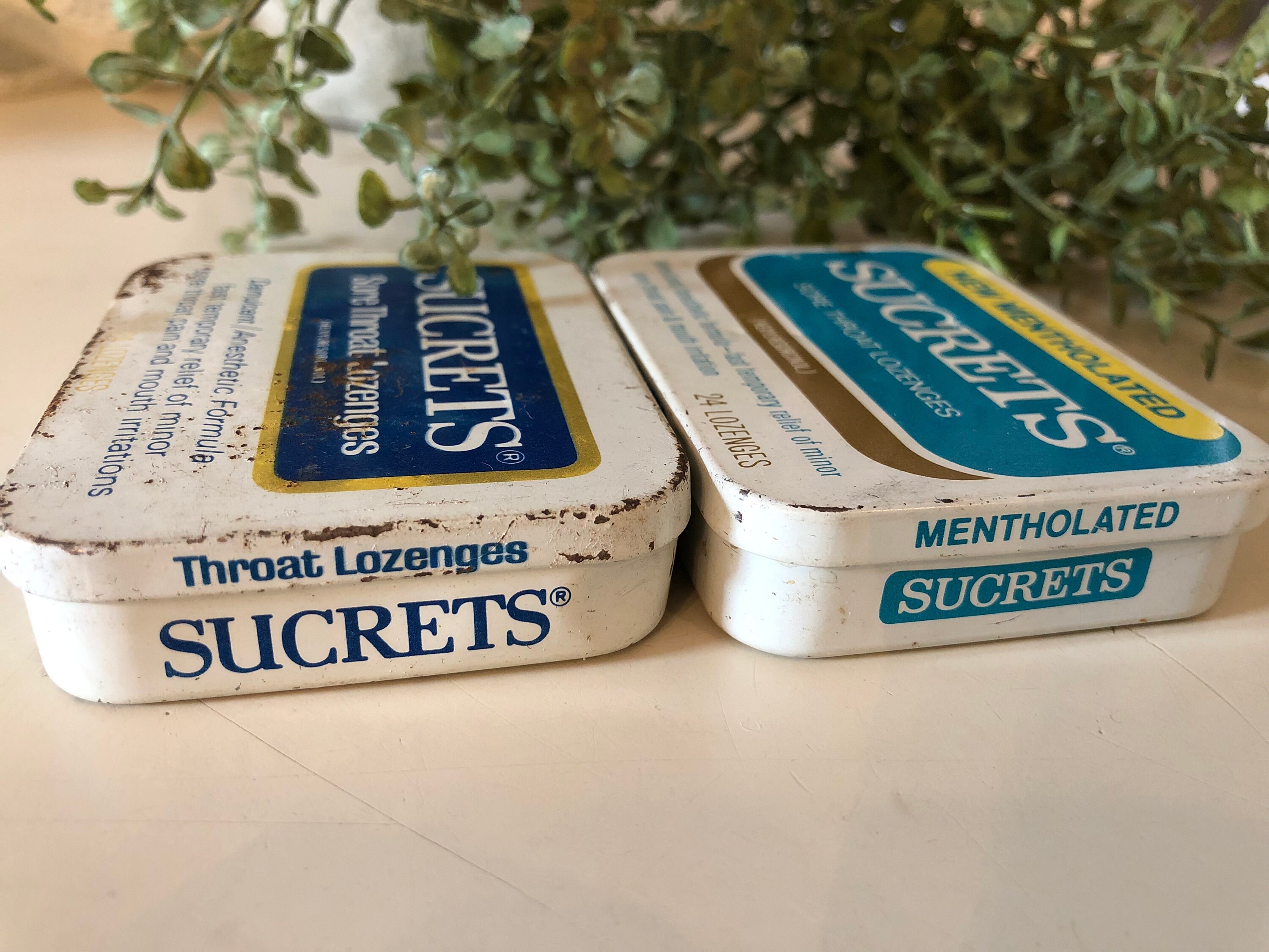 1980s Sucrets Tins / Advertising Tins / Vintage Tins - Etsy
