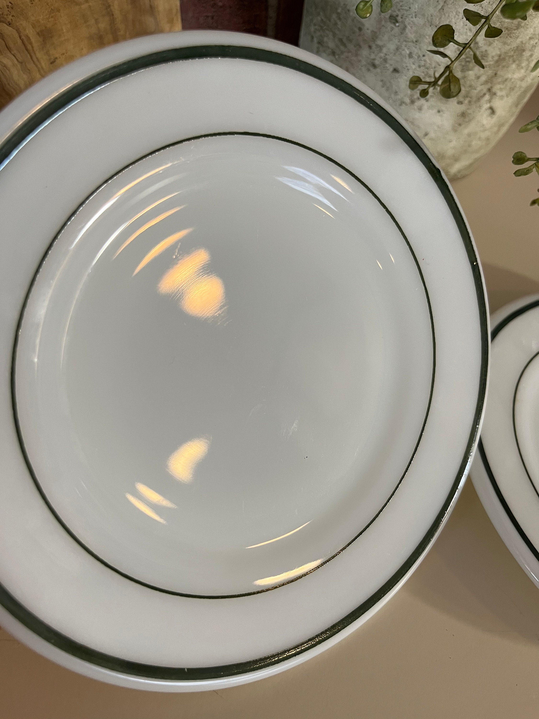 Vintage Milk Glass Restaurant-ware Corning Dessert Plates/vintage ...
