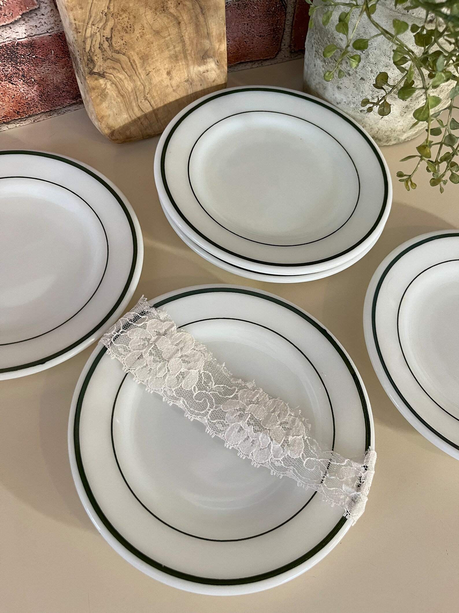 Vintage Milk Glass Restaurant-ware Corning Dessert Plates/vintage ...