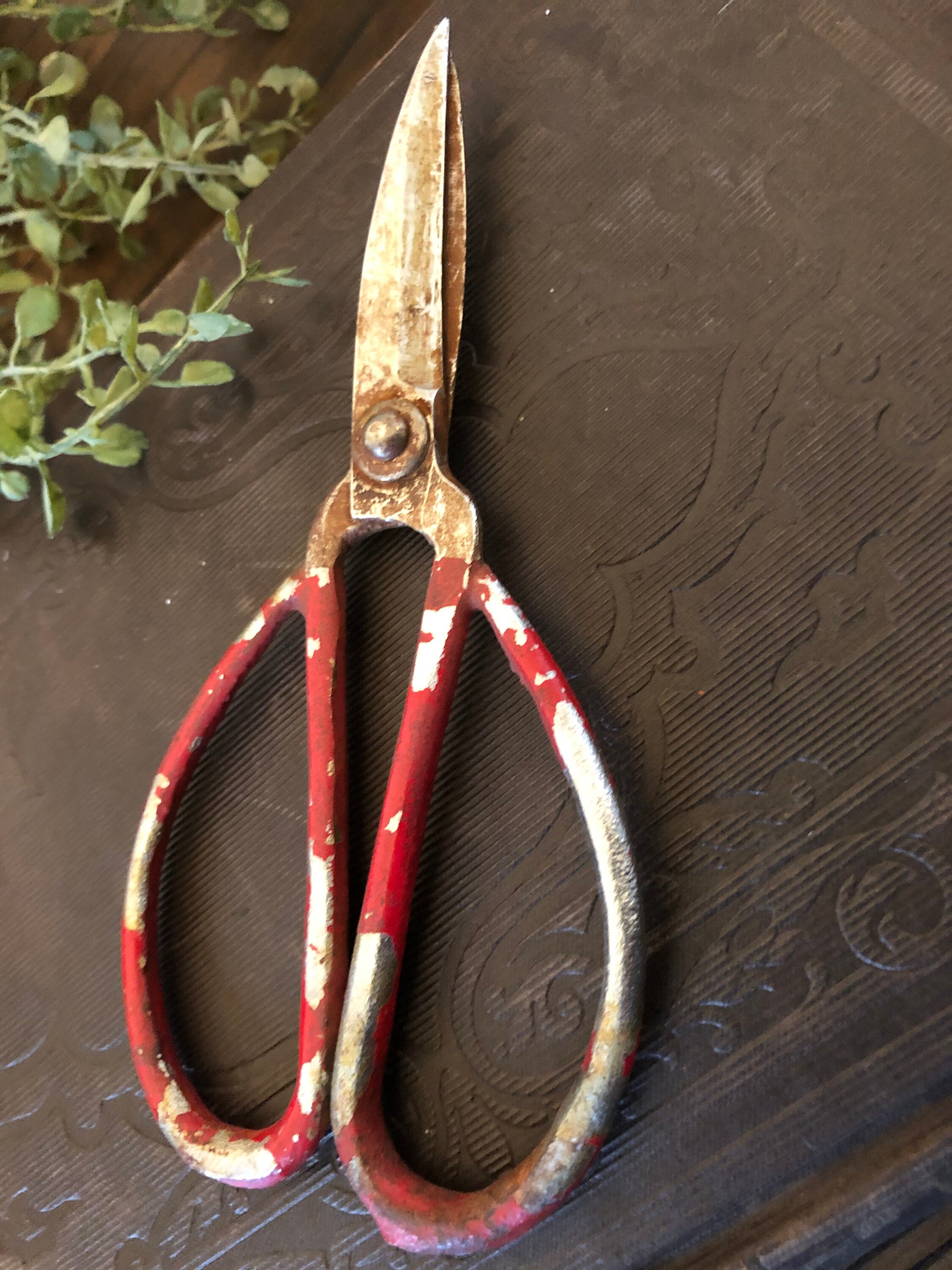 Vintage Utility Scissors / Farmhouse Kitchen/garden Scissors/vintage ...