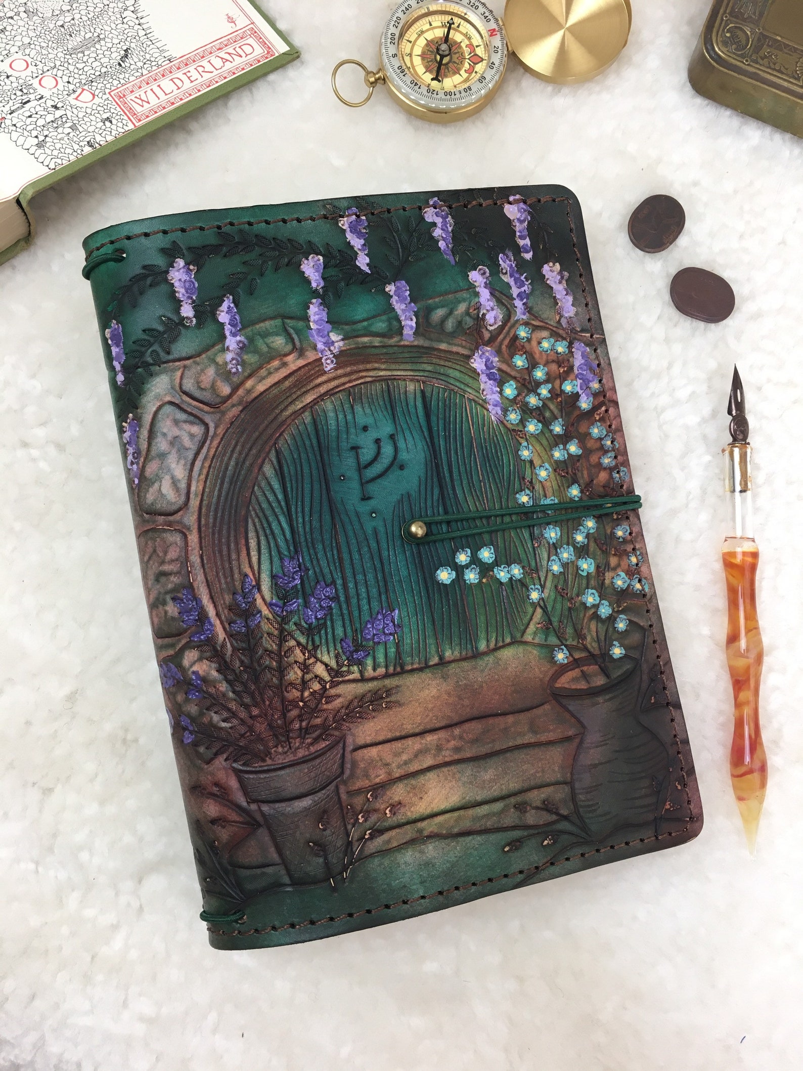 All Sizes Hobbit Door Travelers Notebook Elrohir Leather A5 B6 - Etsy