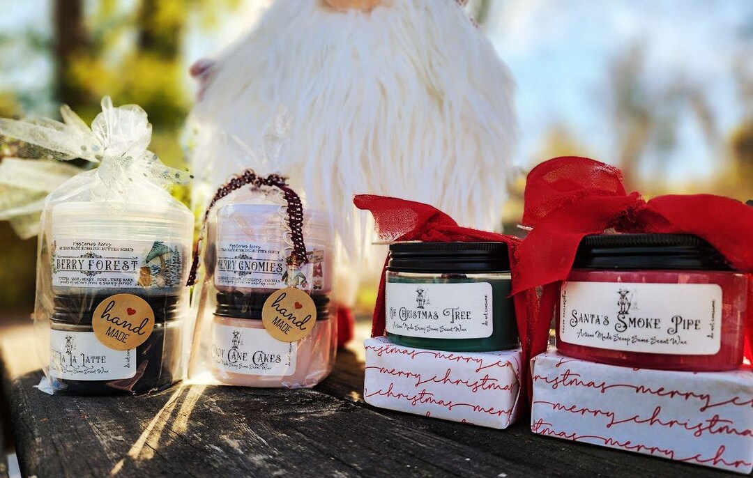 Merry Mini Gift Set Santa's Smoke Pipe Scoop Some Scent Wax Artisan ...
