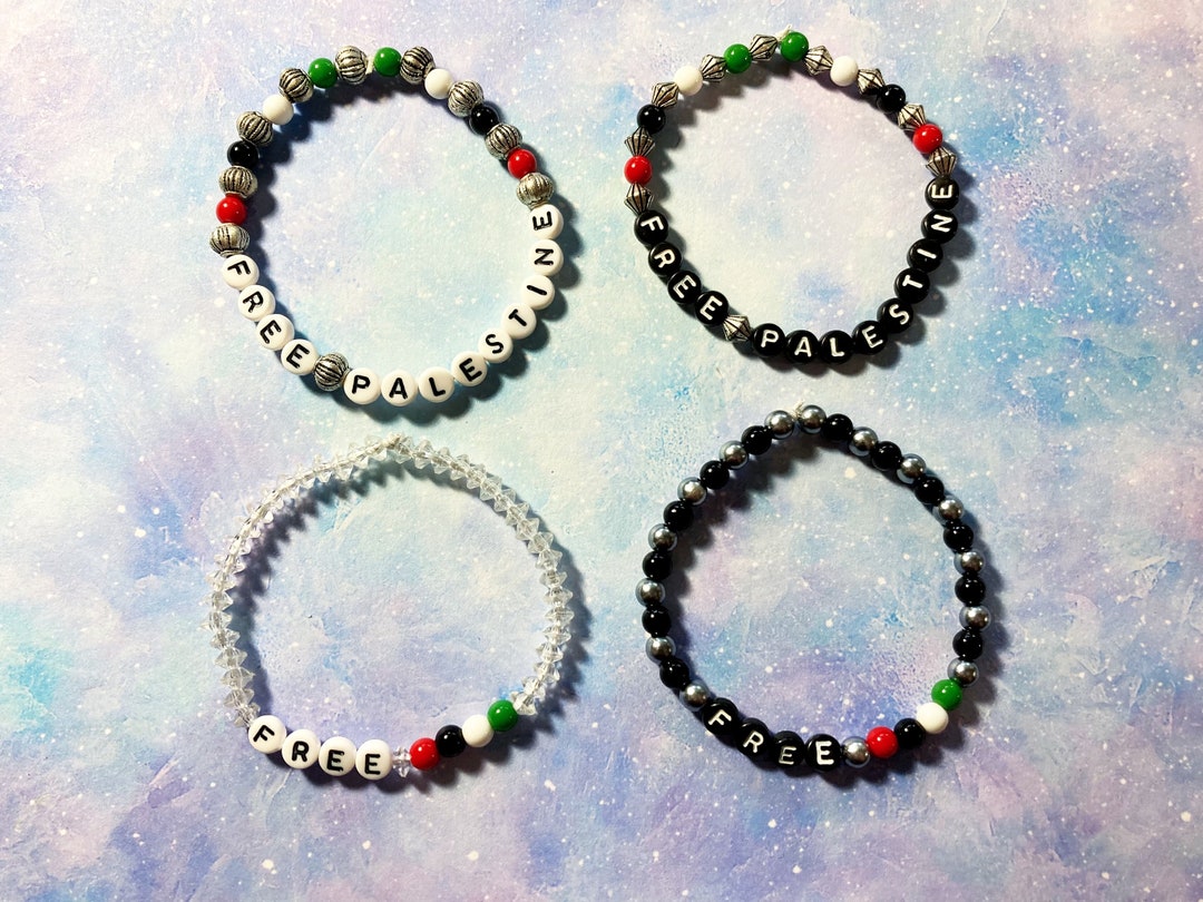 Free Palestine Kandi Beaded Bracelets // Profits Donated to Families ...