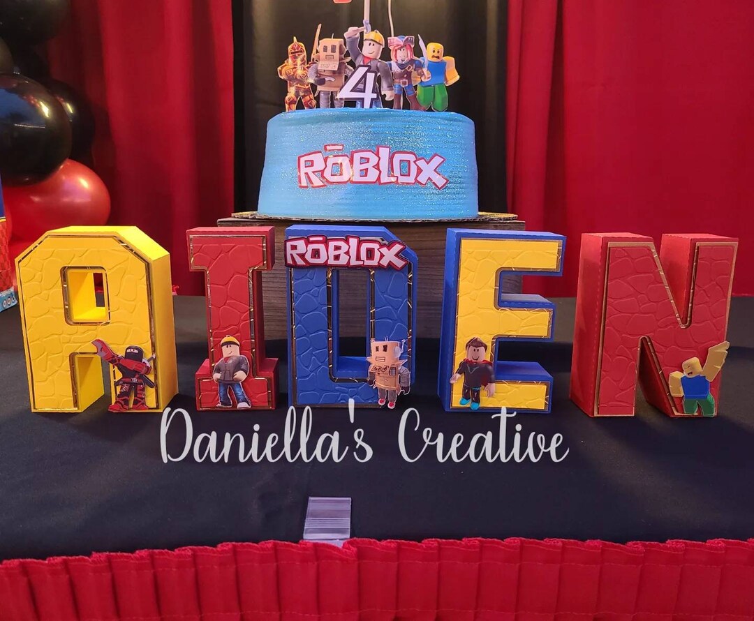 Letras 3D Roblox - Etsy