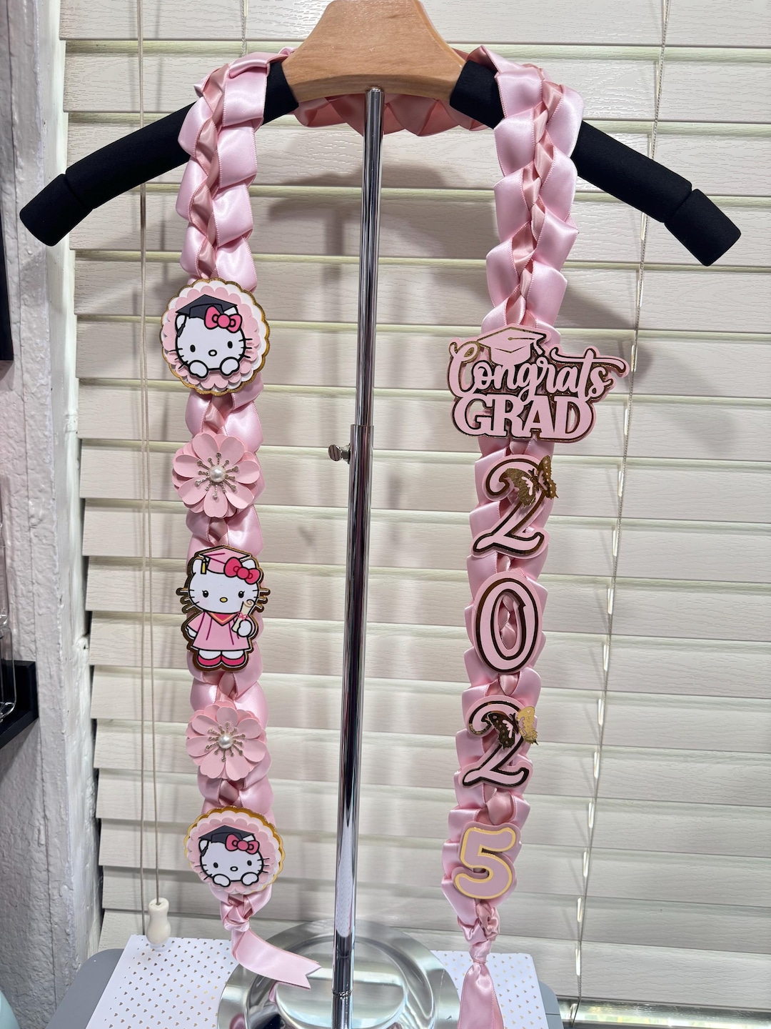 Handmade Pink Ribbon Graduation Lei 2026 - Etsy
