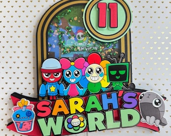 Dan-dy World Birthday Cake Topper, Editable Cake Toppers, Dan-dy World ...