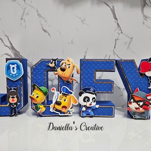 Letras 3D Sheriff Labrador - Etsy