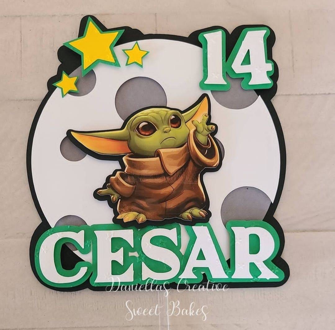 Cake Topper Baby Yoda - Etsy