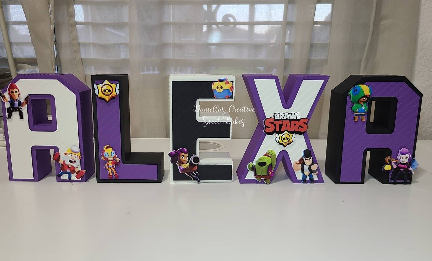 Letras 3D Brawl Stars - Etsy Australia