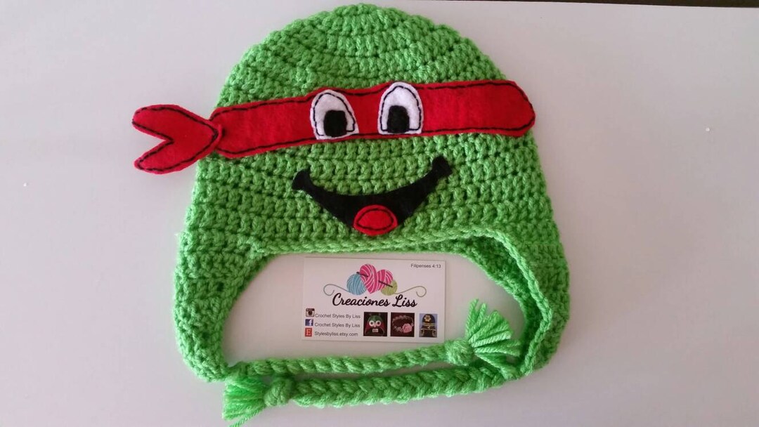 Gorro Tortuga Ninja, Gorro Tortugas Ninja - Etsy