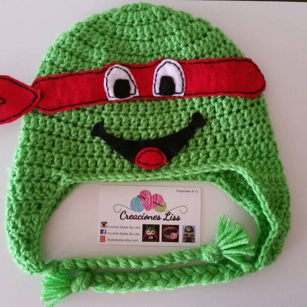Ninja Turtle Hat - Etsy