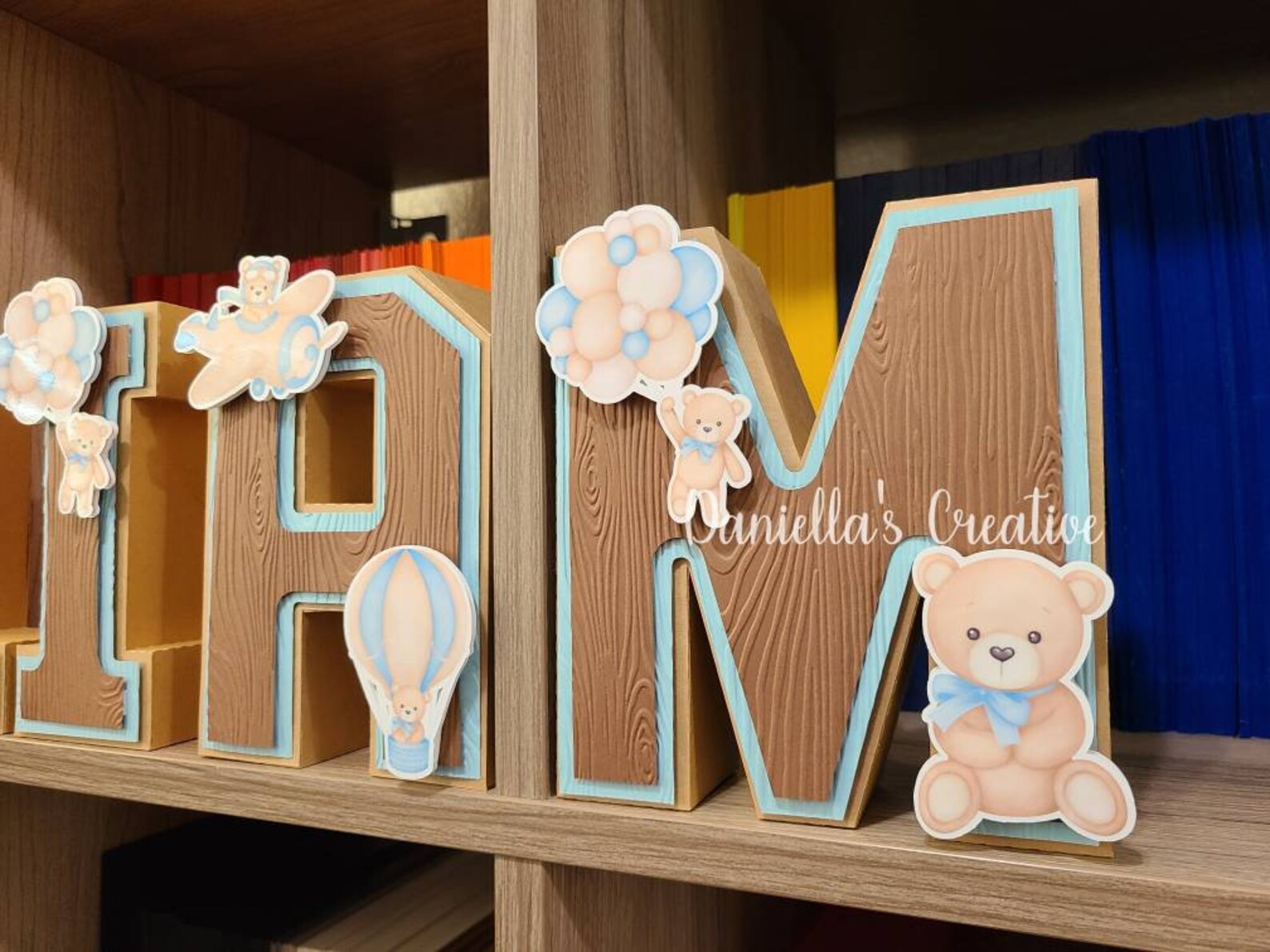 Teddy Bear 3D Letters: Handmade Birthday, Baby Shower Decor - Etsy