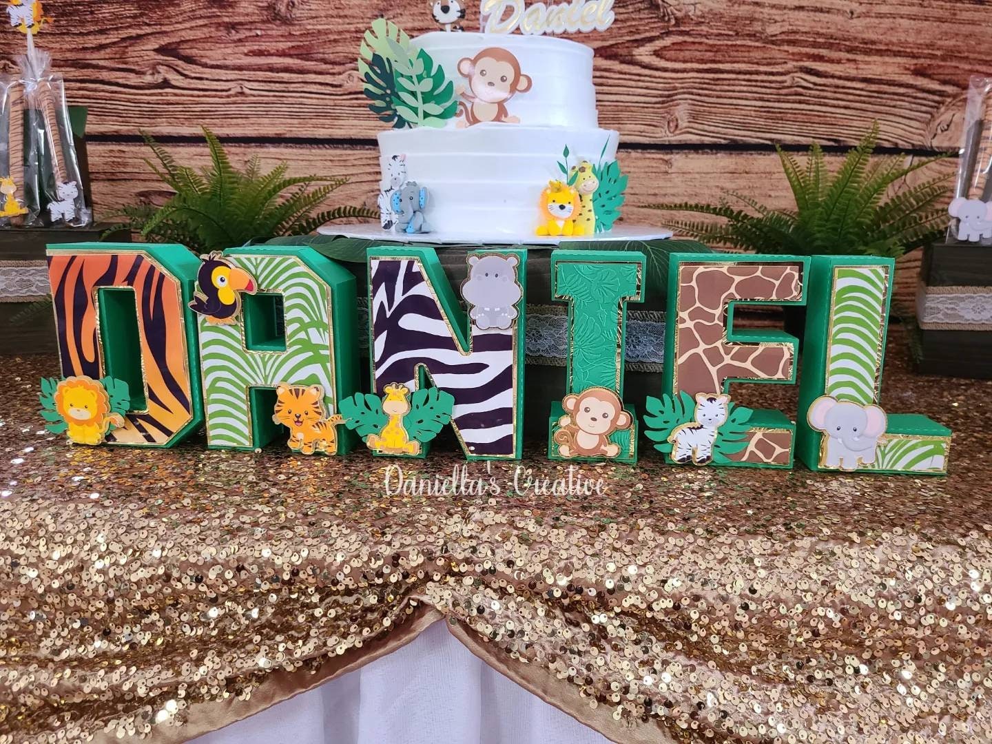 Letras 3D Safari - Etsy