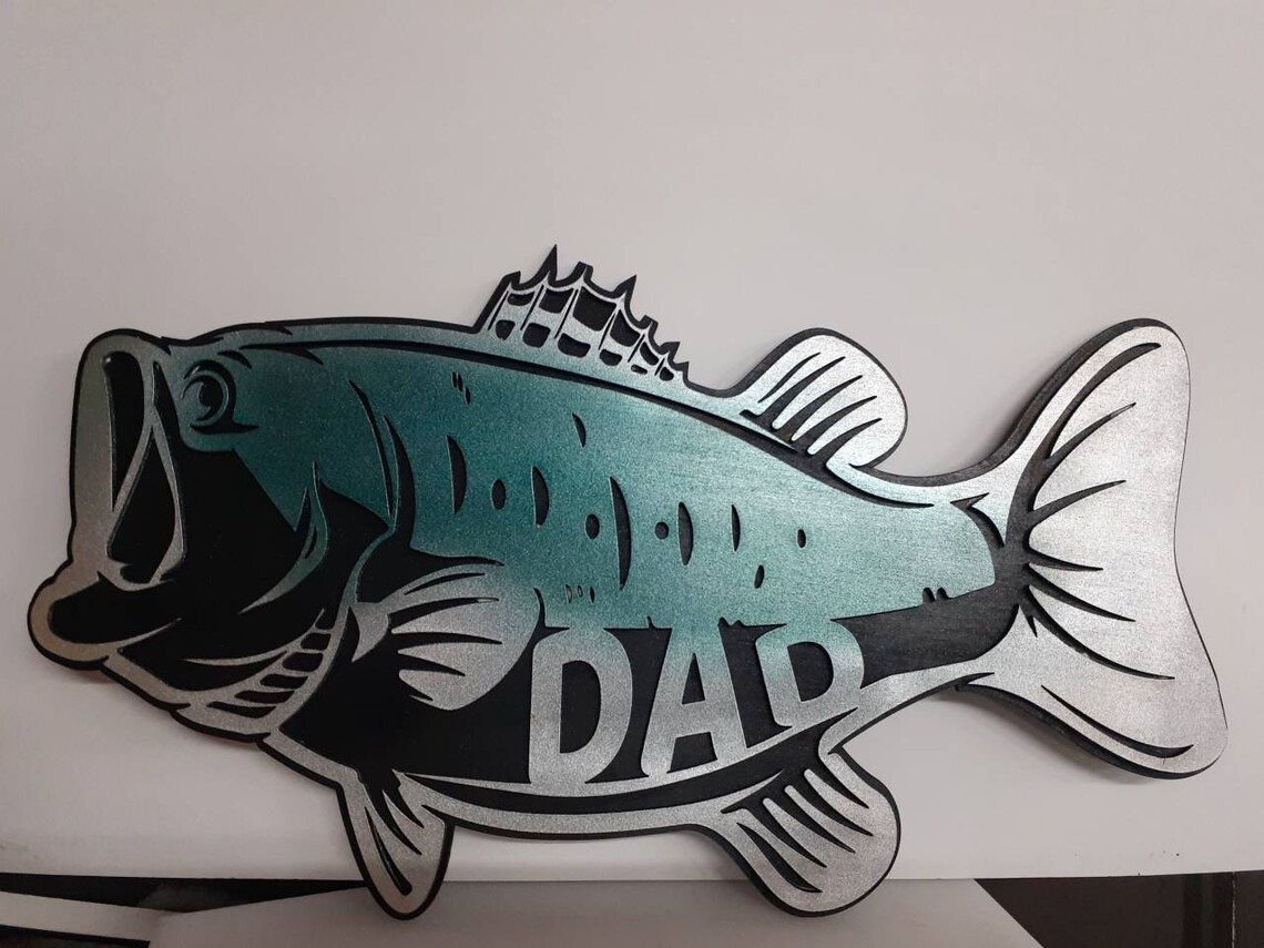 Bass Sign- Dad, Grandpa, Uncle, or Papa-wood - Etsy
