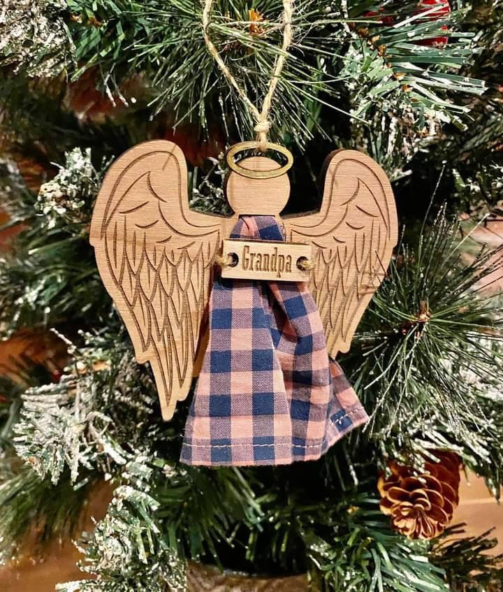 Memory Tree Angel Ornament-add a Patch of Cloth From Loved Ones ...