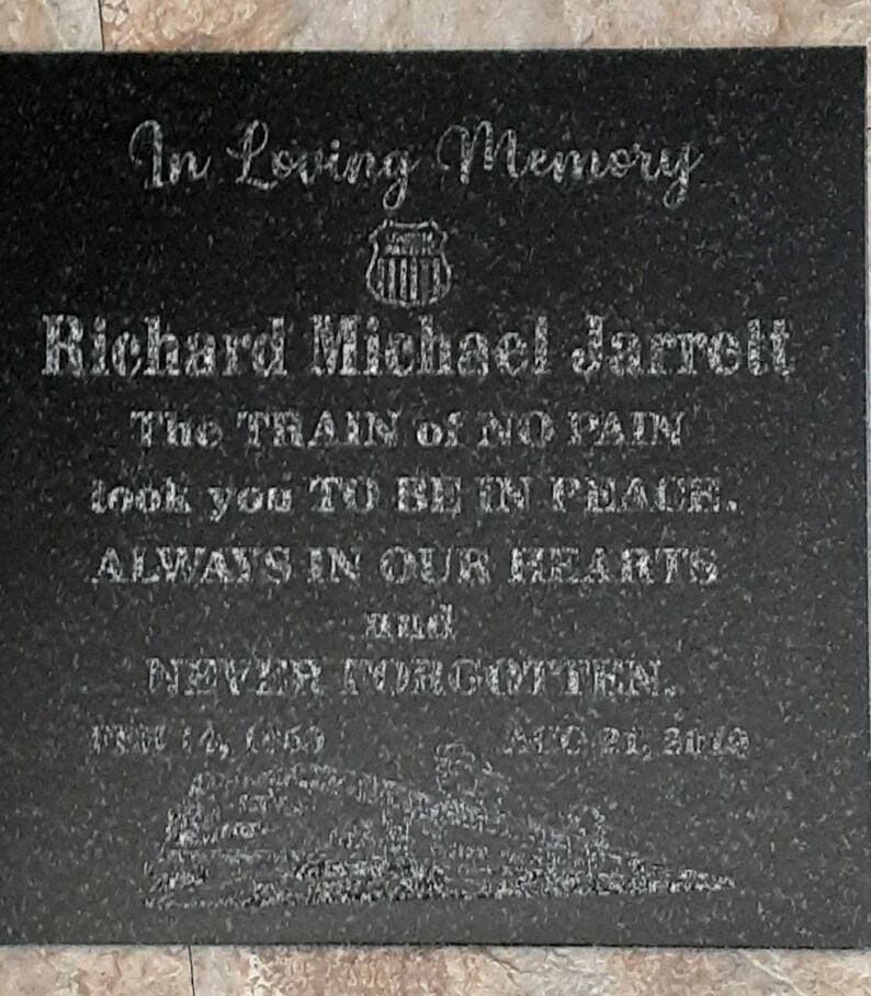 Engraved Memorial Granite Tile 12x12 - Etsy