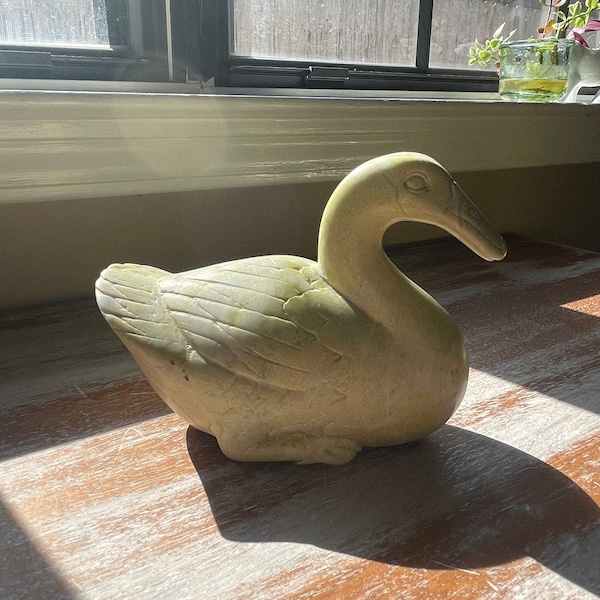 Yellow Duck Garden Statue - Etsy