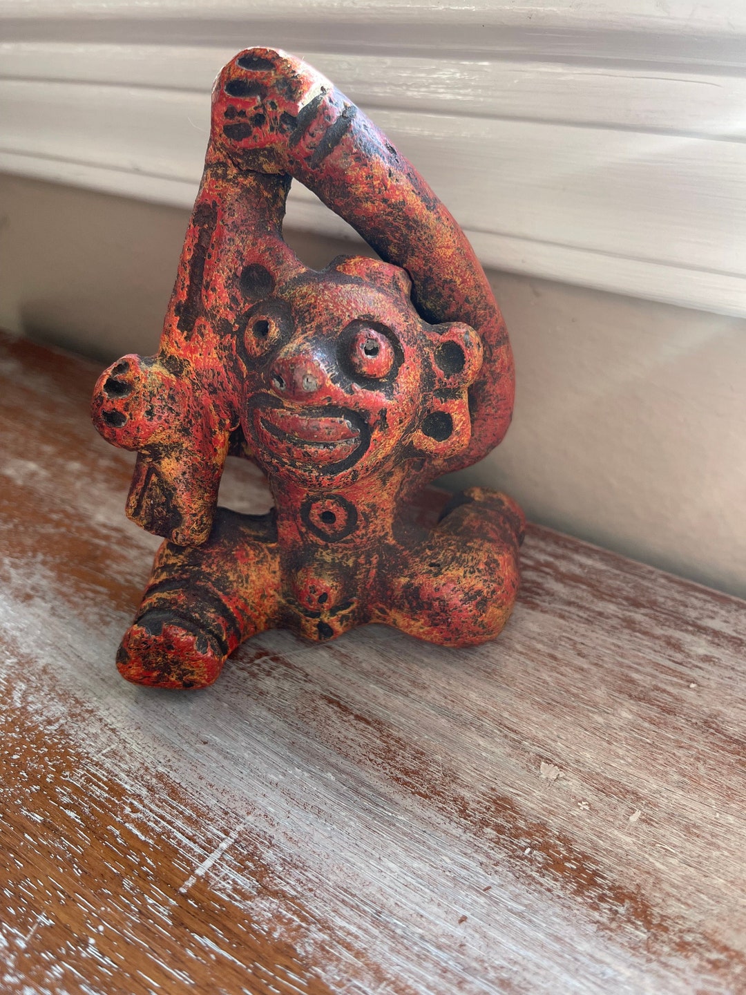 Rare Dios Fuerza El Frutal Alm Stone/clay Art Pottery Cave Man - Etsy