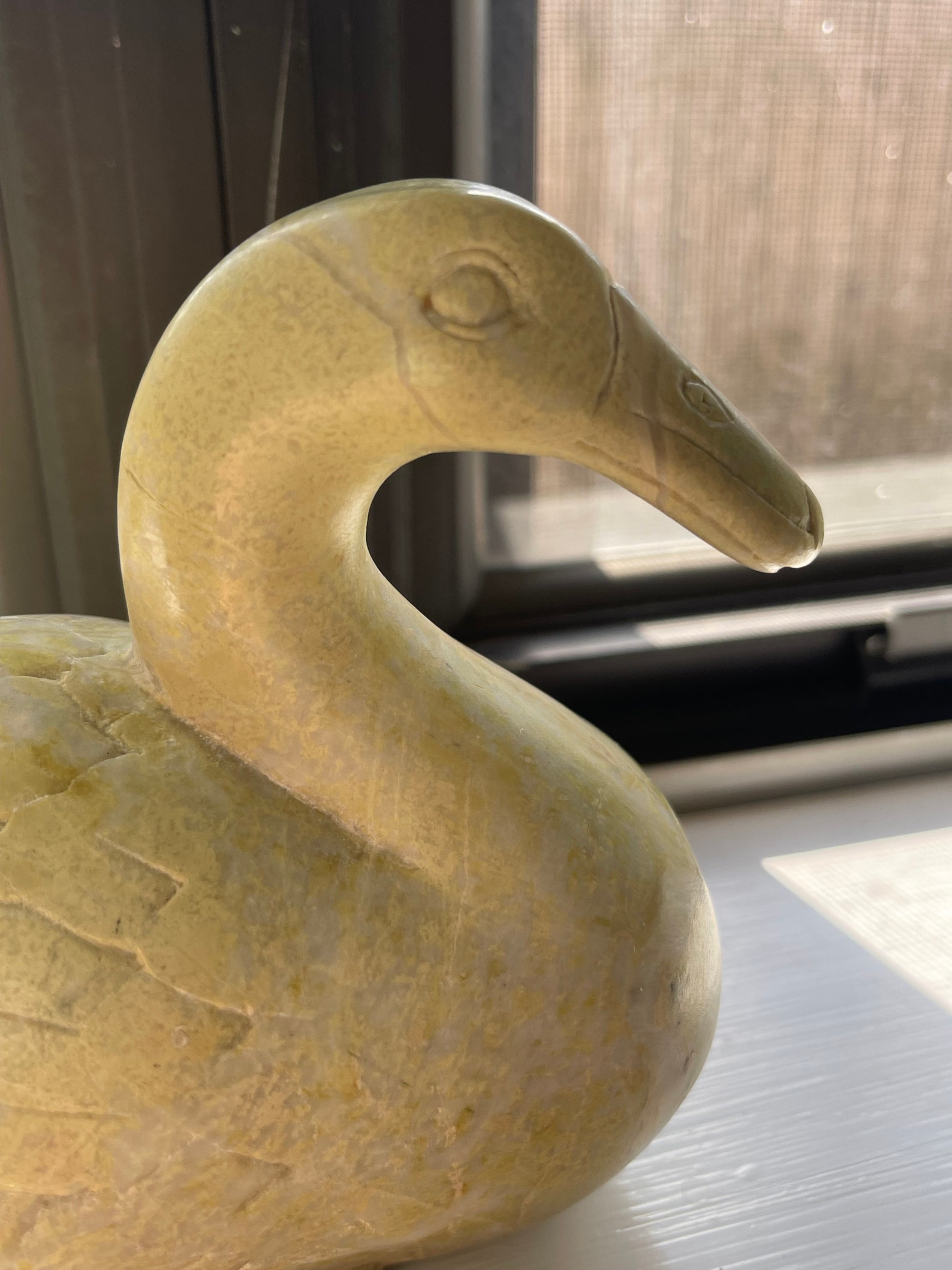 Marble Jade Duck Statue Heavy Marble Duck Decor Duck Statue | Etsy