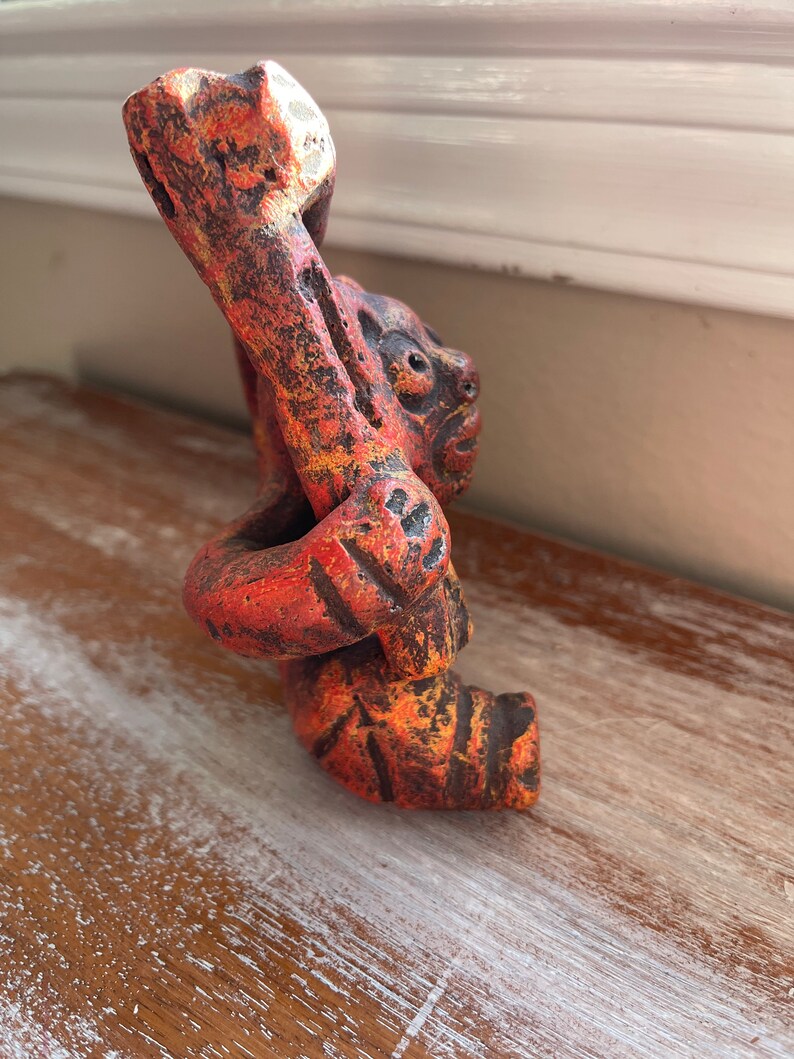 Rare Dios Fuerza El Frutal Alm Stone/clay Art Pottery Cave Man | Etsy