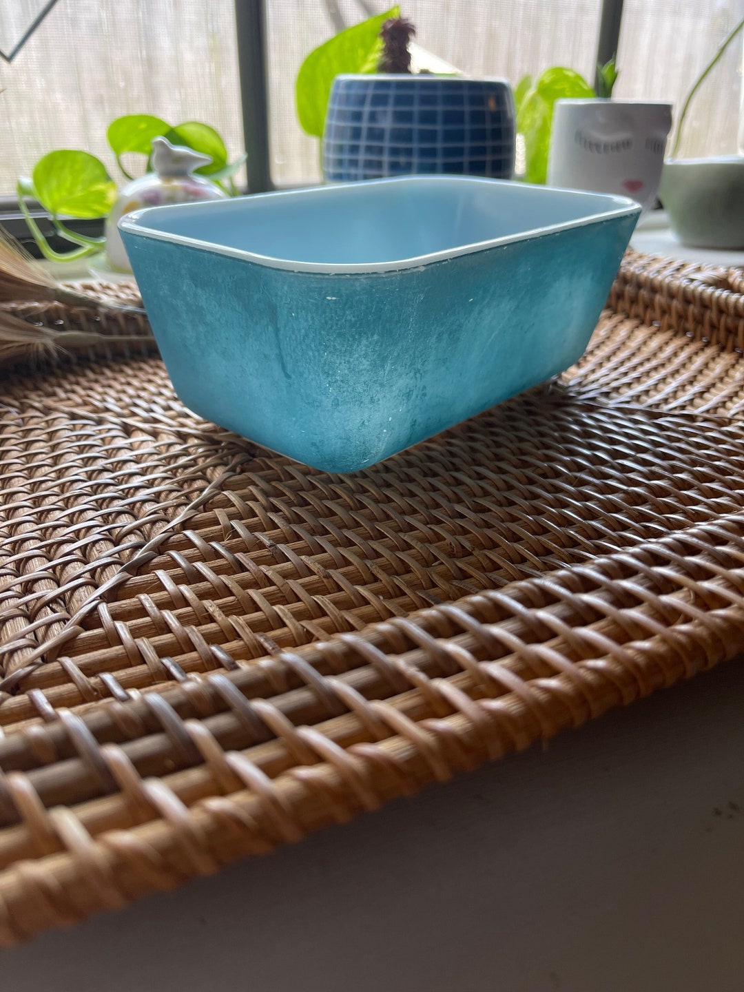 Blue Robins Egg Pyrex Refrigerator Dish 502 (no Lid) Retro Mid Century ...