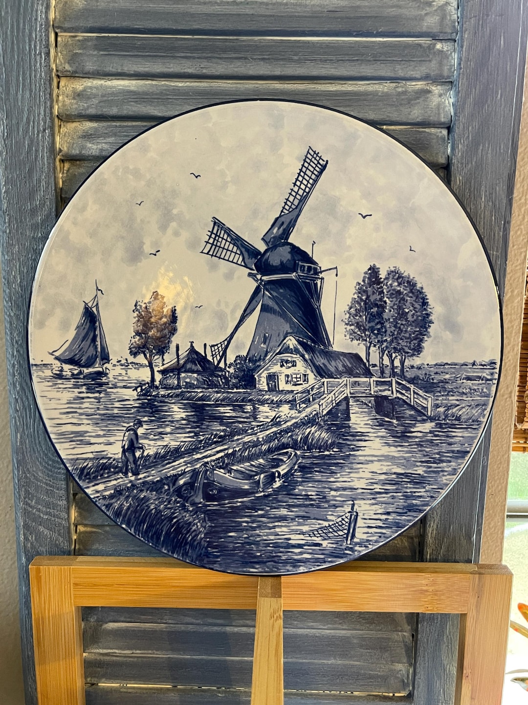Delft Blauw Delftware Hand Painted Decorative Plate Made in Holland ...