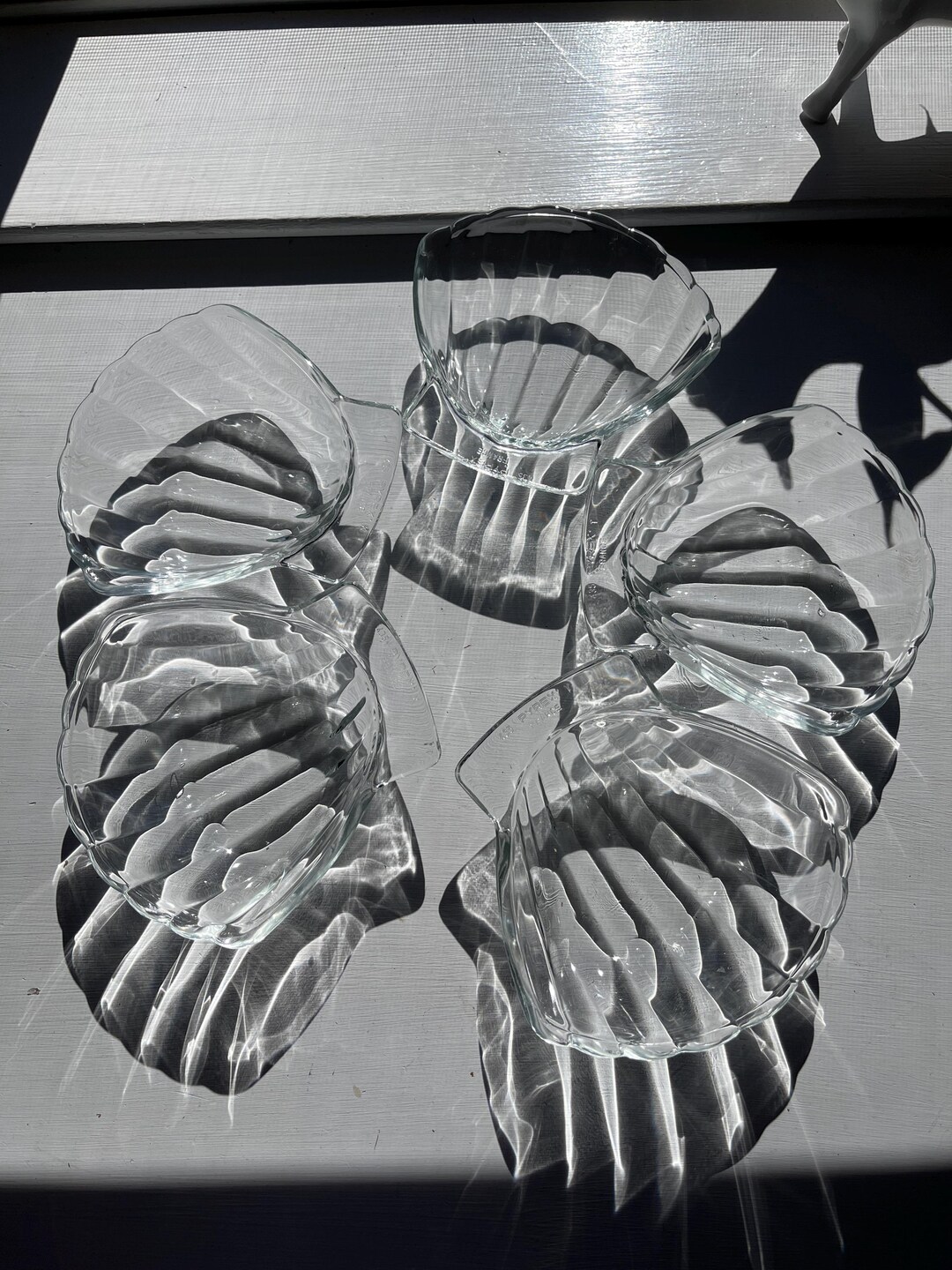 Vintage Pyrex Seashell Plates: Clam Shaped Relish Dishes, Set of 5 - Etsy