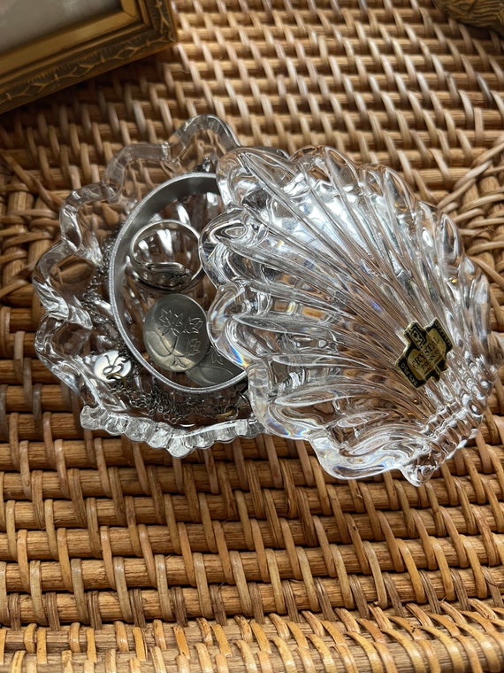 Vintage Seashell Shaped Crystal Trinket Box Zajecar L… - Gem