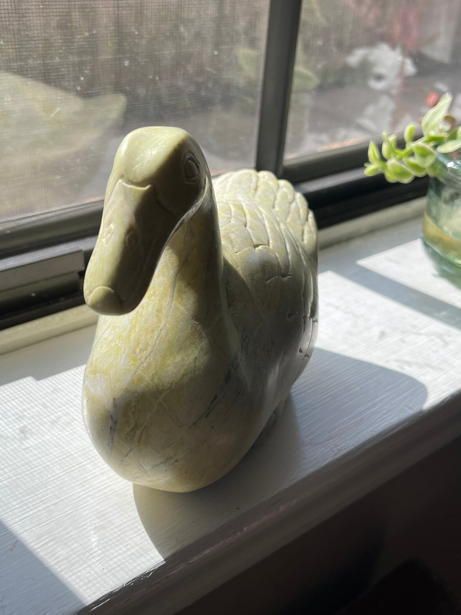 Marble Jade Duck Statue Heavy Marble Duck Decor Duck Statue | Etsy