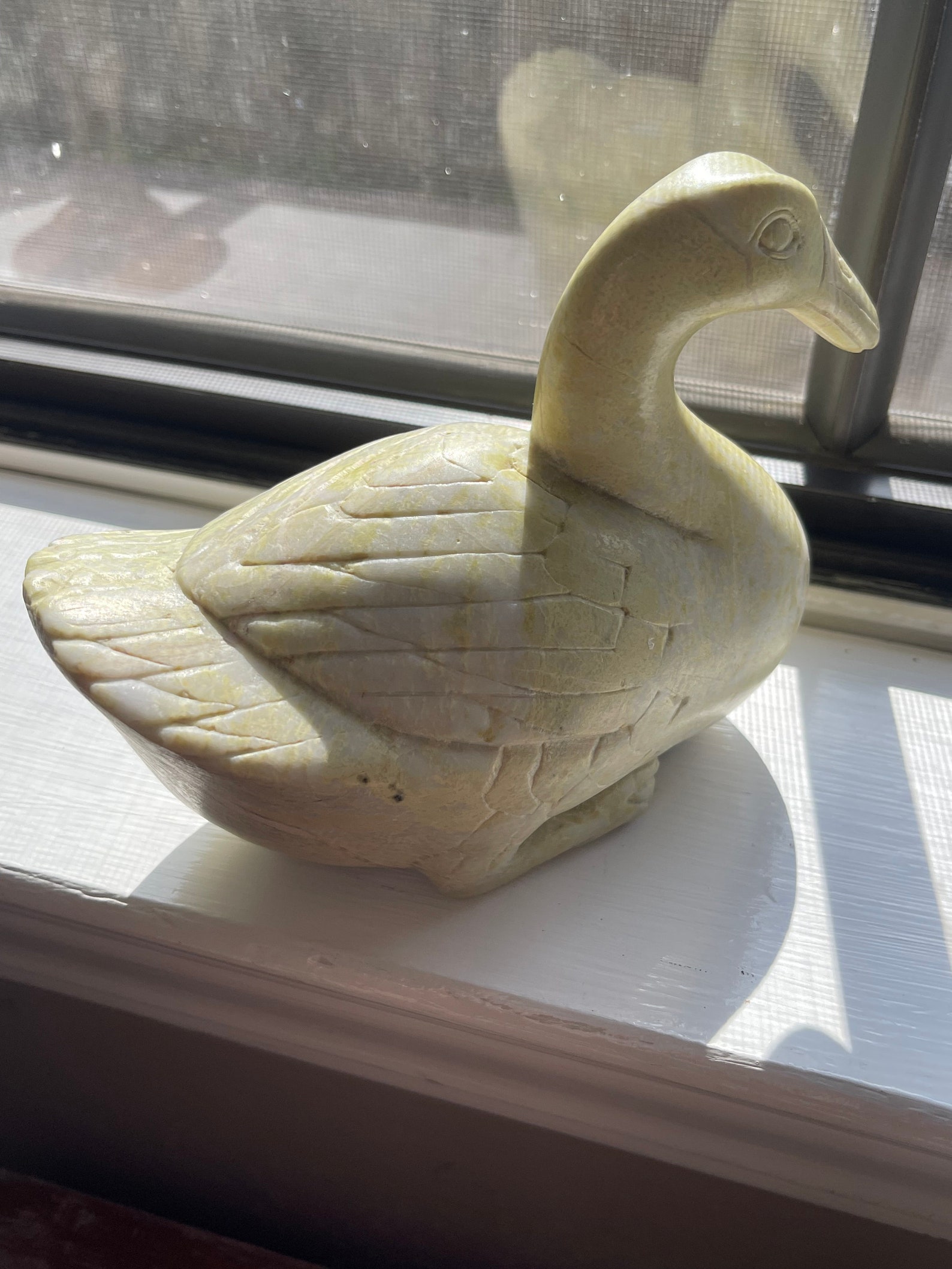 Marble Jade Duck Statue Heavy Marble Duck Decor Duck Statue | Etsy