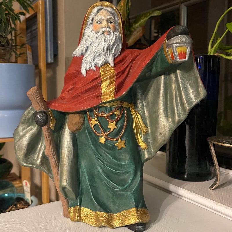 Ceramic Santa - Etsy