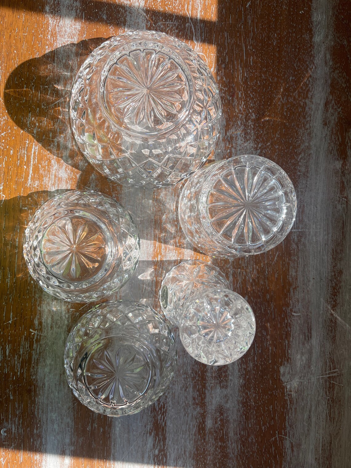 Full Lead Crystal Lenox Made in Czech Republic Set of 5 Star | Etsy