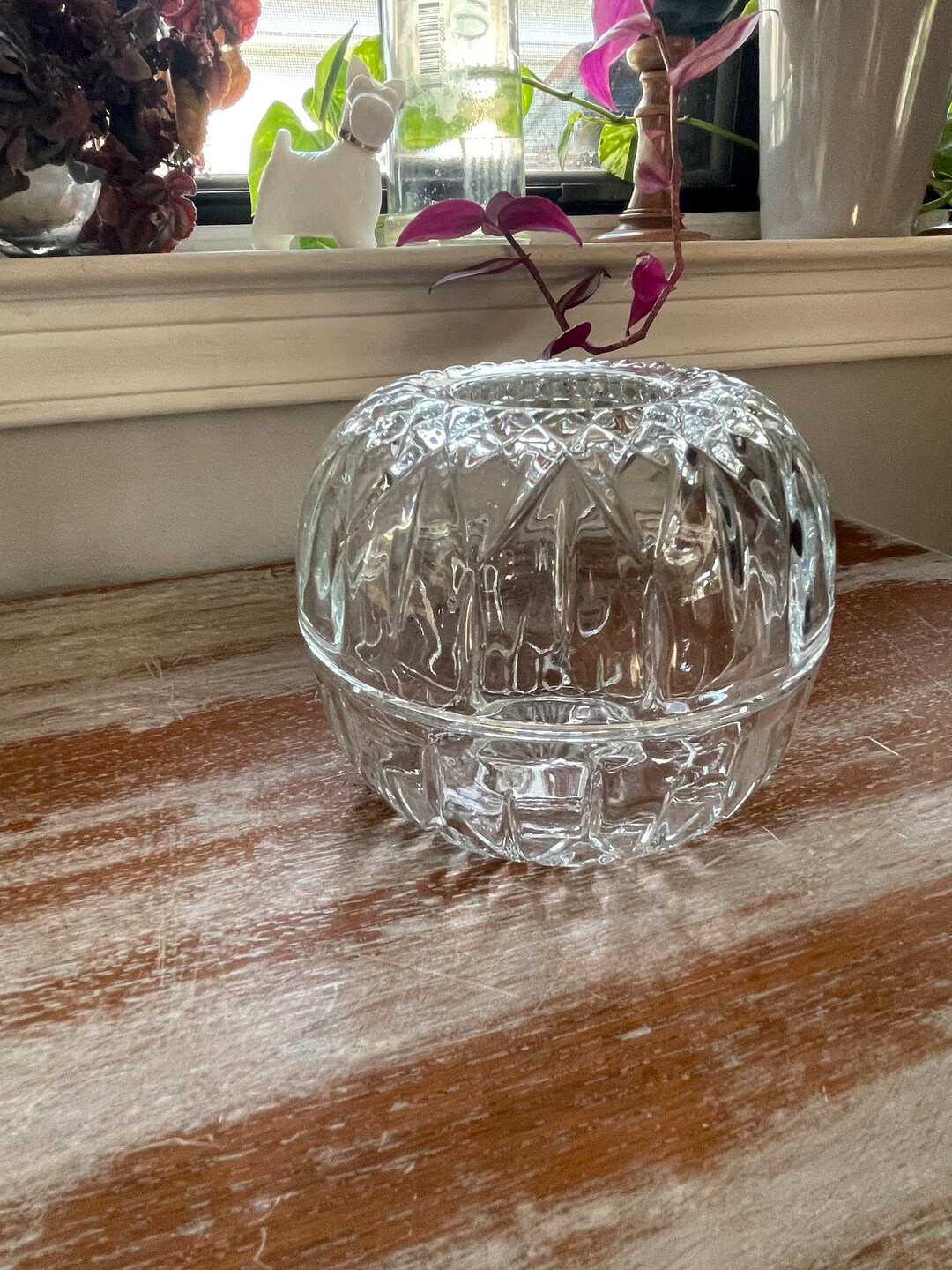 Vintage Clear Glass Homco Fairy Lamp Candle Holder Made in the USA ...