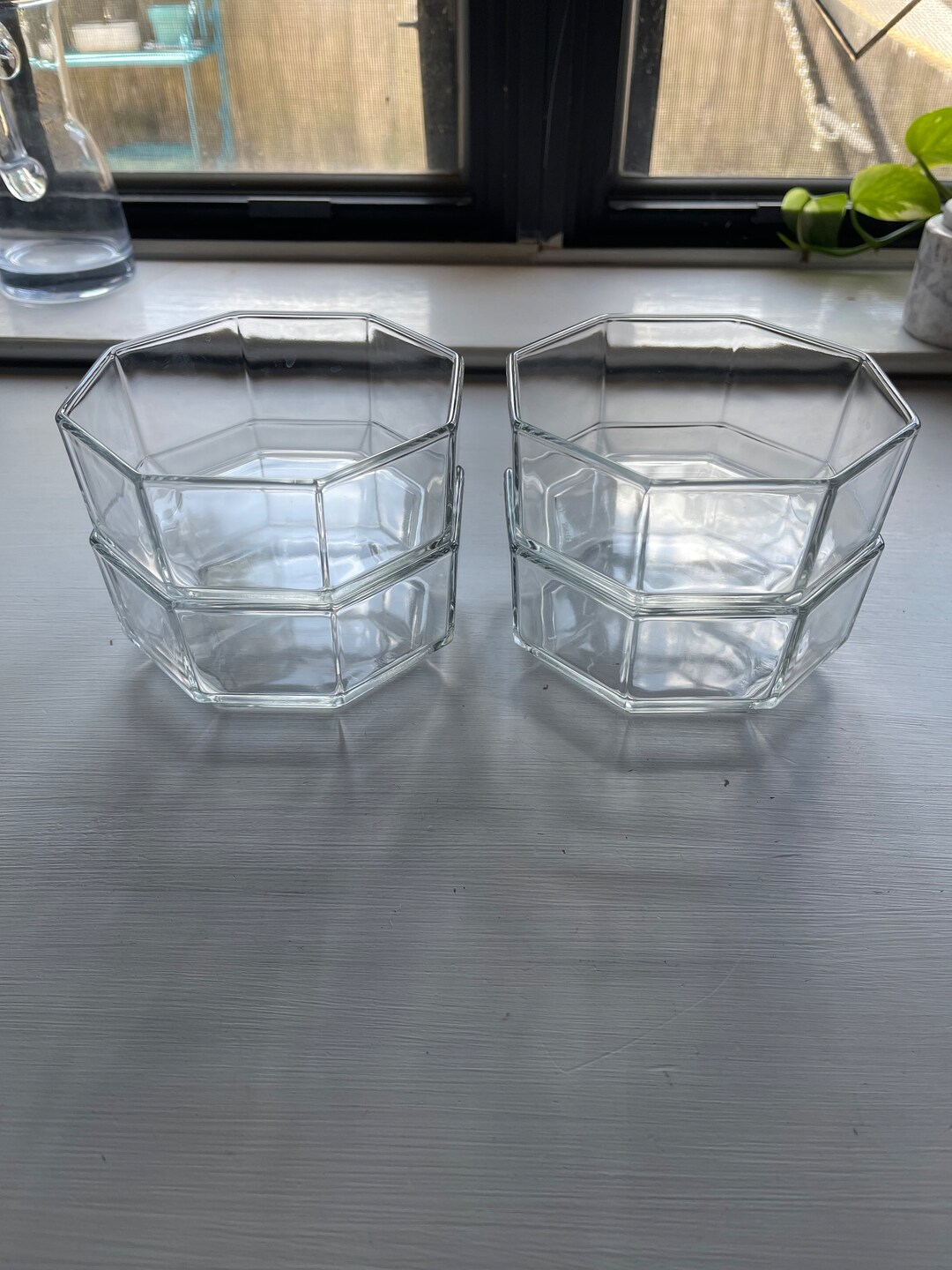 French Arcoroc Octime Octagonal Fruit Dessert Dish Octagon Bowls ...